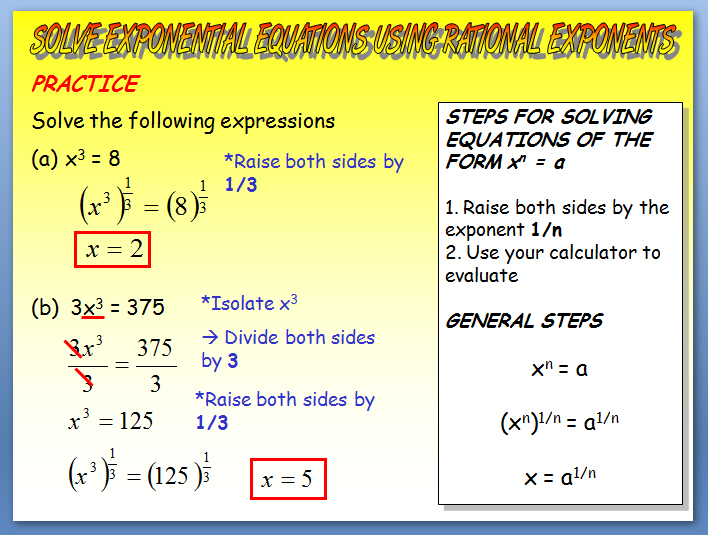 Solving Equations With Rational Exponents Tessshebaylo Solving Equations With Rational Exponents Tessshebaylo